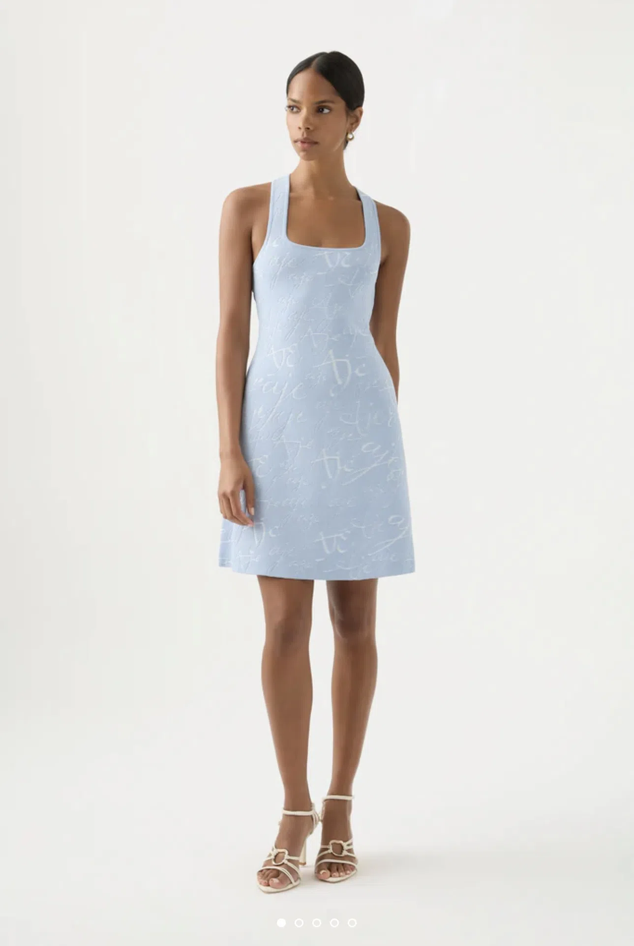 Aje Soleil Knit Mini Dress Blue Size 8 / S | The Volte