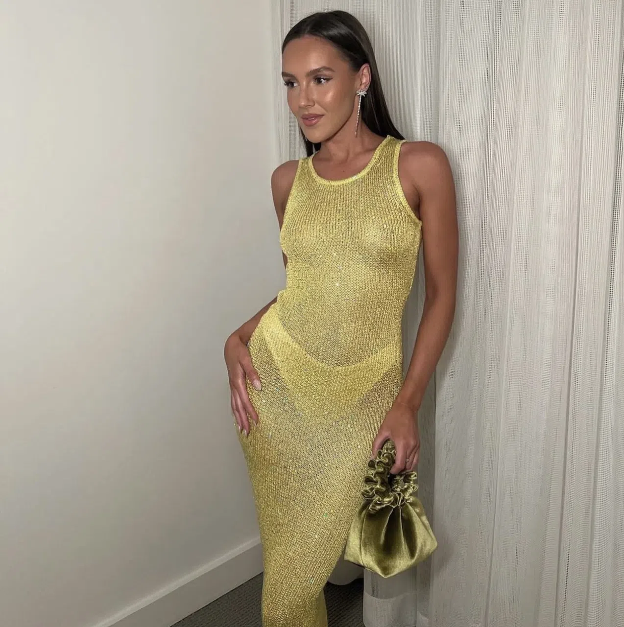 Asta Resort Natalia Dress Yellow Size 6 | The Volte