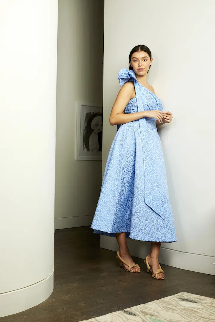 Rachel Gilbert - Emiliano Dress Blue - Size 4 / AU 14 (fits 12 best)