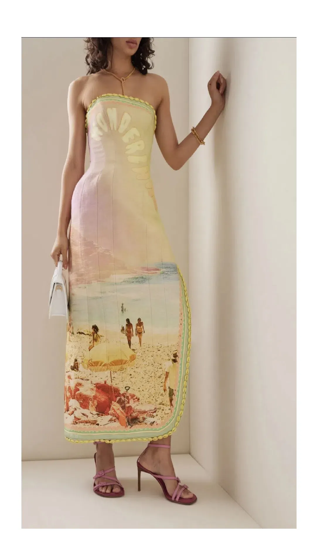 Zimmermann The Coaster Structured Midi Dress in Poster Print Size 0/Au ...