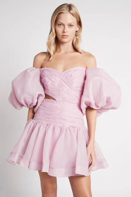 Aje Myriad Mini Dress Lilac Size AU 12 | The Volte