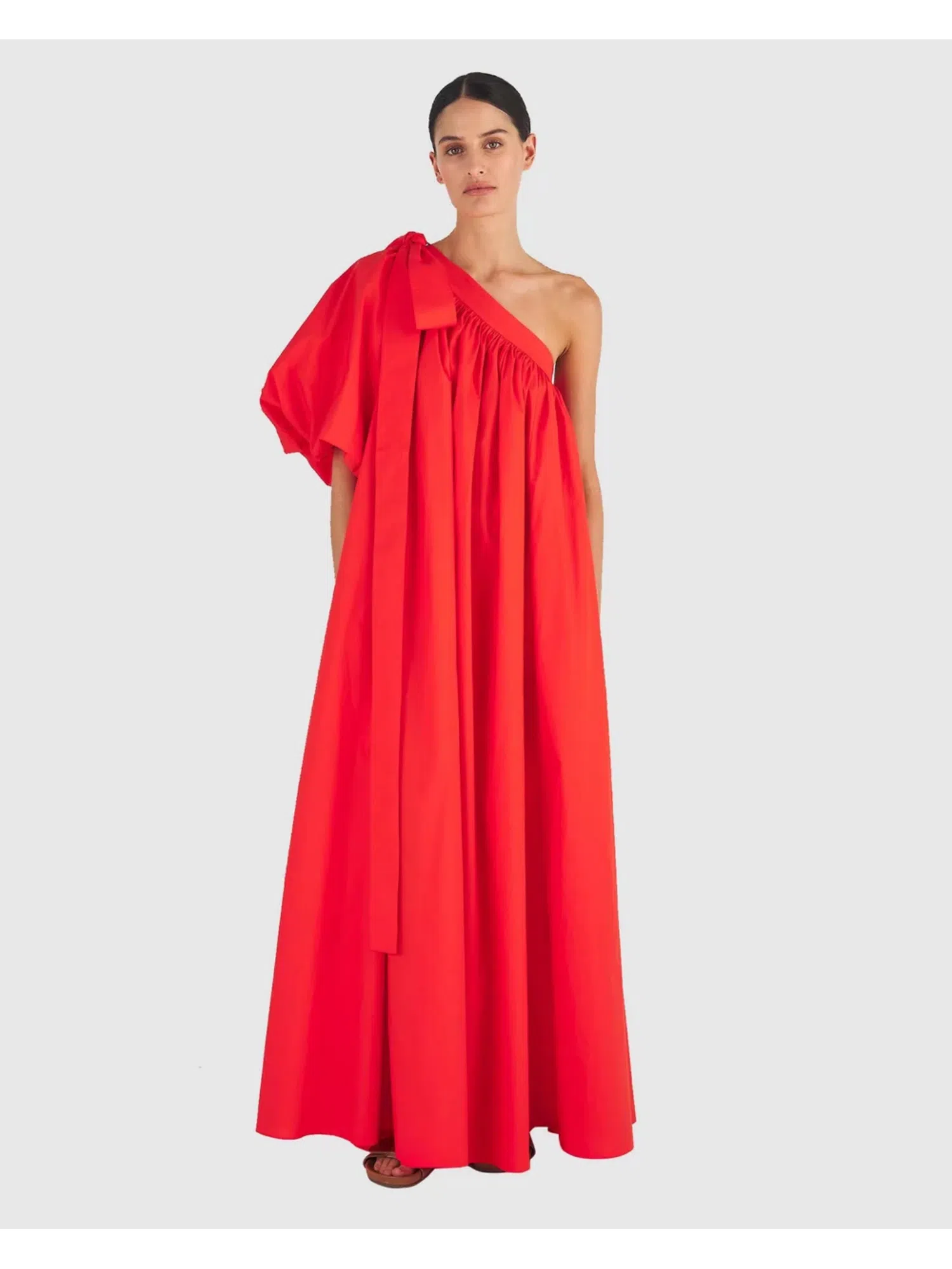 Oroton One Shoulder Dress in True Red Size XS / AU 6 | The Volte