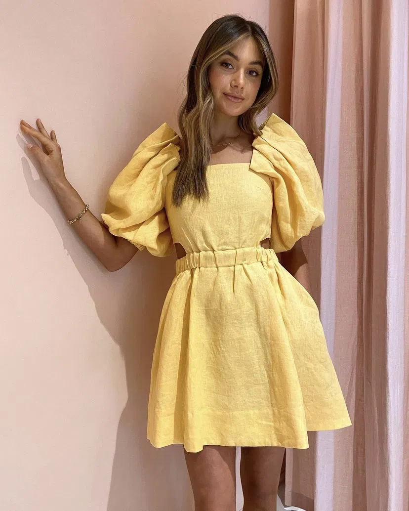 Sovere Noble Mini Dress Buttercup Size 6 | The Volte