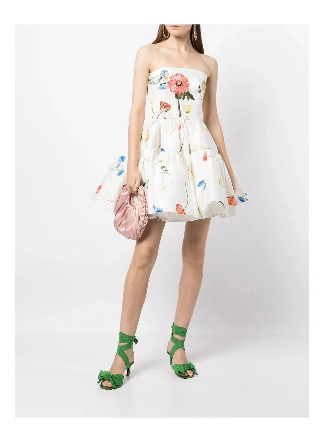 Leo Lin The Fields Embroidered Bustier Mini Dress White Size 8 | The Volte