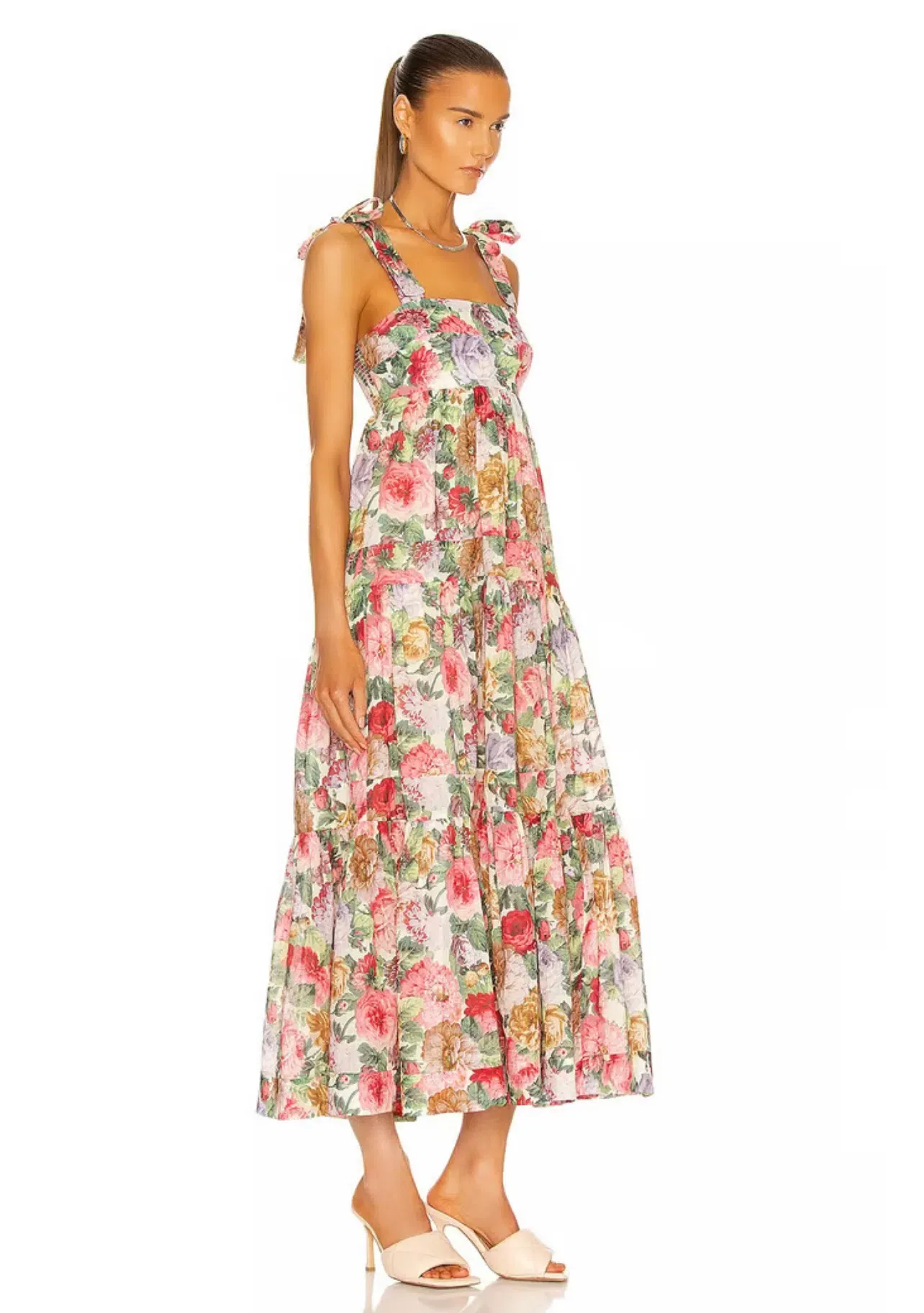 Zimmermann Mae Tie Shoulder Dress Floral Size 1 / Au 10 | The Volte