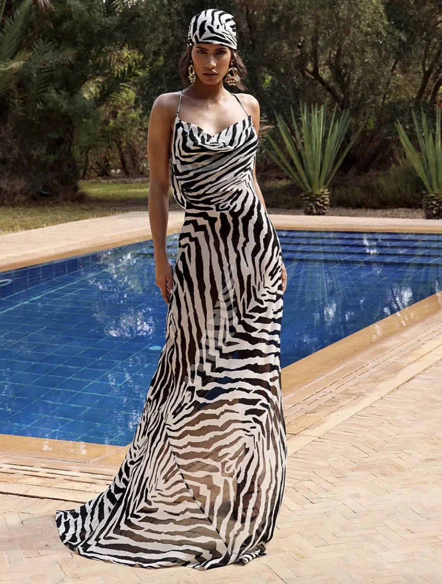 Rat & Boa Zinnia Dress Zebra Print Size M/ 10 | The Volte