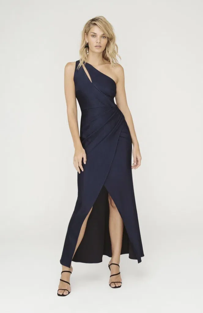 Sheike Matrix Maxi Dress Navy Size 10 | The Volte