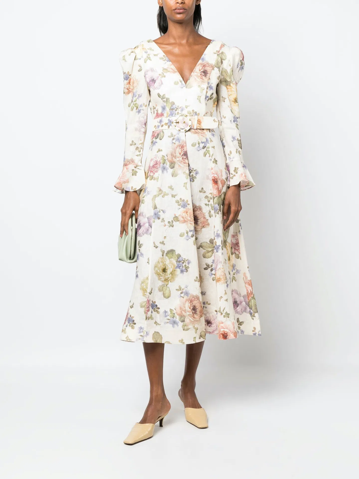 Zimmermann Luminosity Midi Dress Floral Size 2 / AU 12 | The Volte