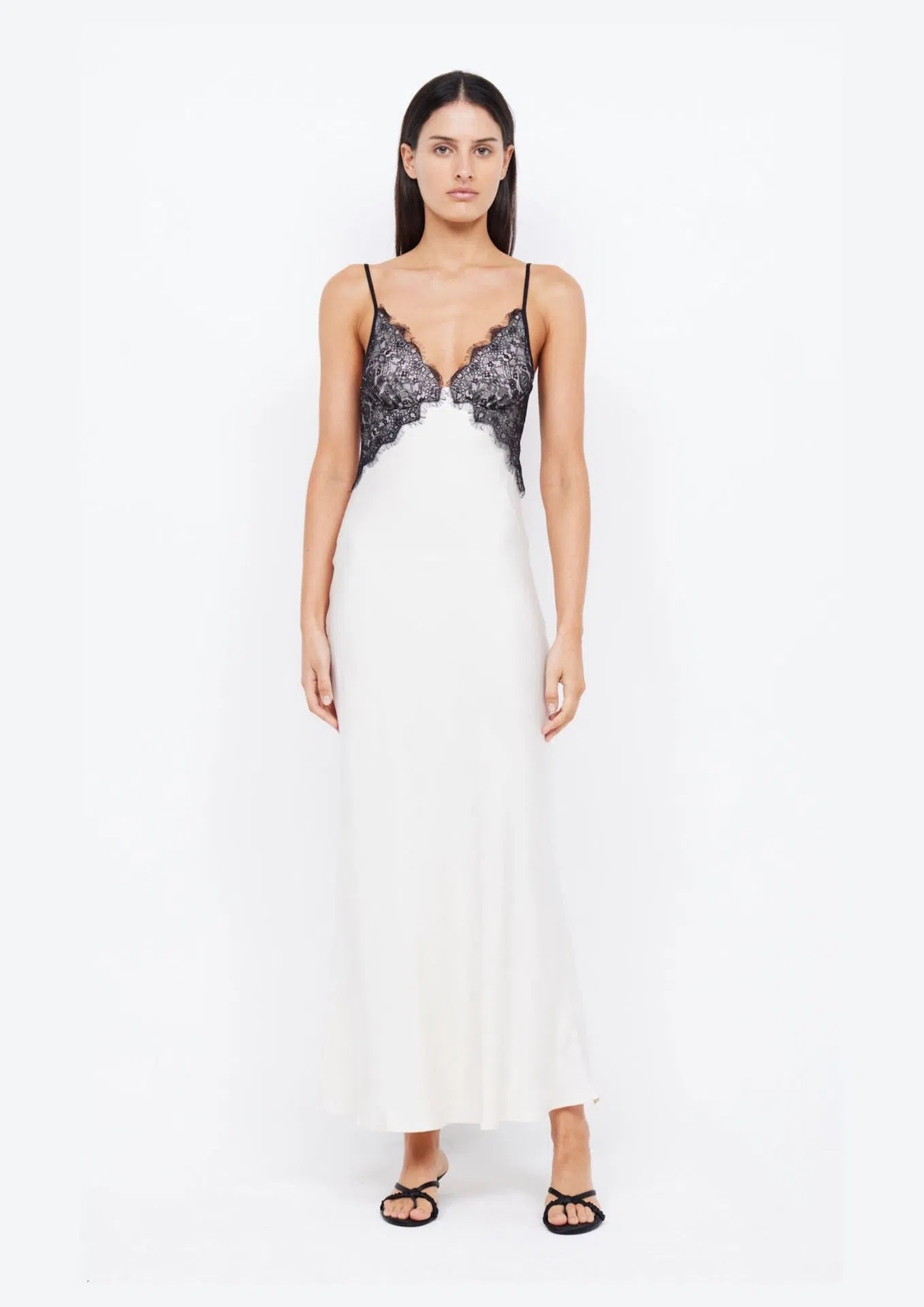 Bec & Bridge Emery Lace Maxi Dress in Ivory/Black Size 8 | The Volte